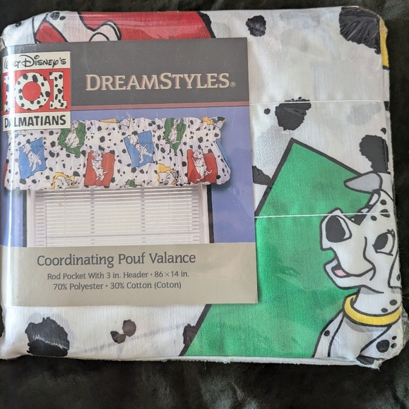 Disney | Accents | Vintage Disney 1 Dalmatians Pouf Pocket Panels ...